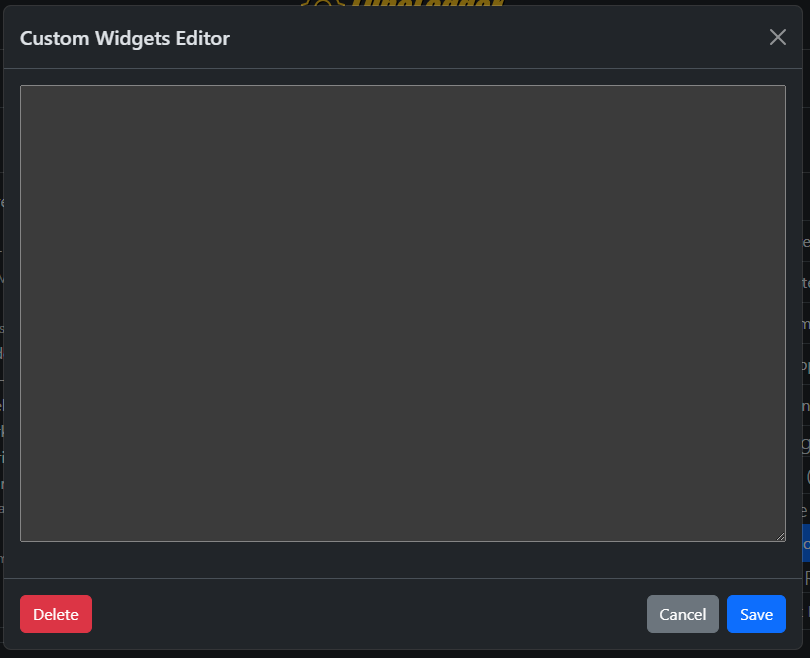Custom Widgets – LubeLogger Wiki